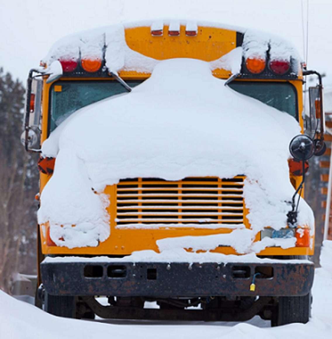 School buses outside of London cancelled